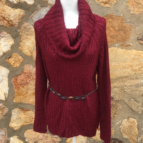 debut | Sweaters | Debut Burgundy Light Weight Turtleneck Sweater Size ...